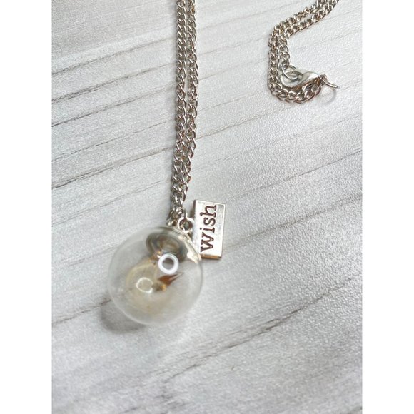 Jewelry | Dandelion Glass Wish Necklace | Poshmark